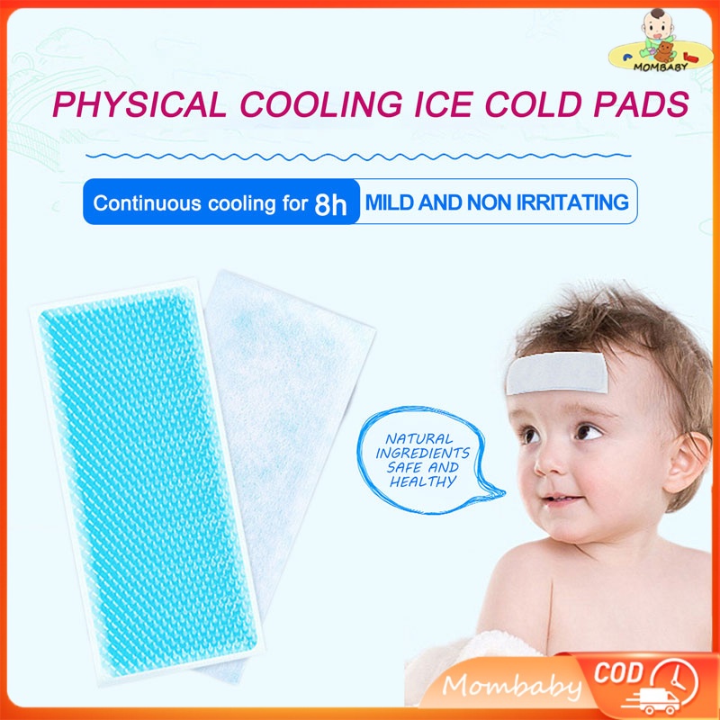 Mombaby Physical Cooling Ice Gel Sticker Refreshing And Anti-sleepy Ice Cooling Patch | Shopee ...
