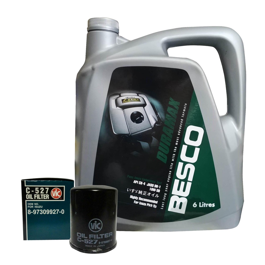 BESCO Duramax Genuine Engine Oil 10W-30 Oil Change Package 6 Liters ...