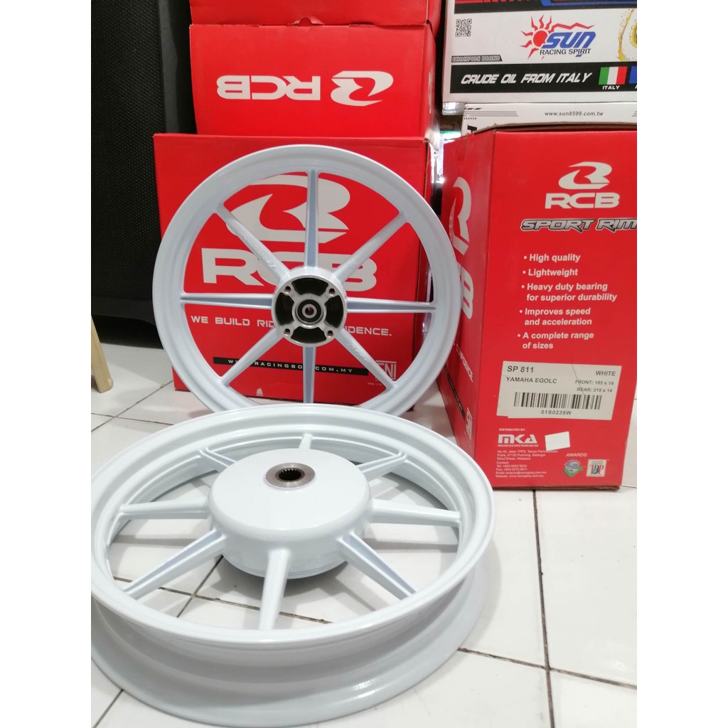 RACING BOY RCB RB8 MAGS Mio i 125 WHITE (4Holes) | Shopee Philippines