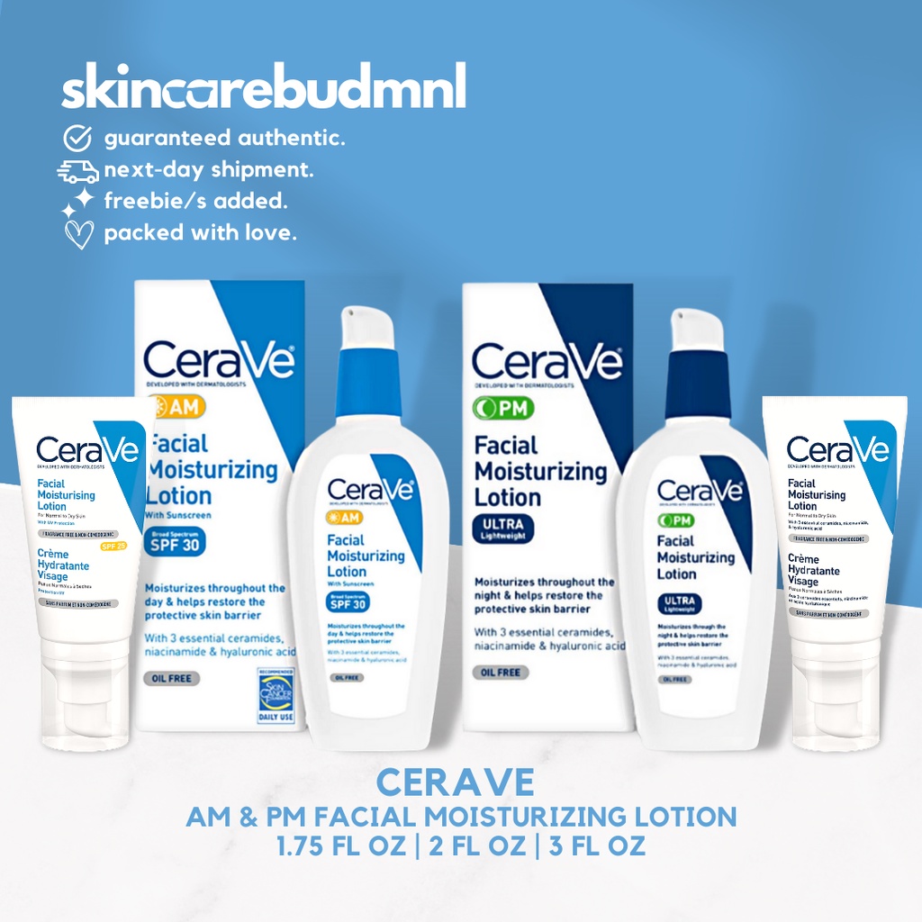 CeraVe AM | PM Facial Moisturizing Lotion 1.75oz | 2oz | 3oz by ...
