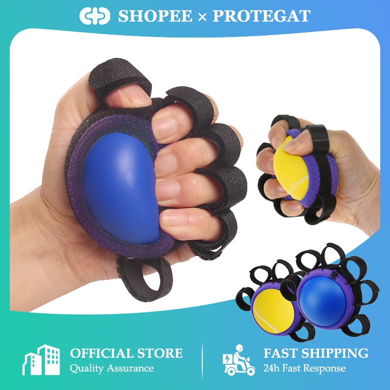 PROTEGAT Hand Exercise Grip Balls Elderly Patient Therapy Stroke Finger ...