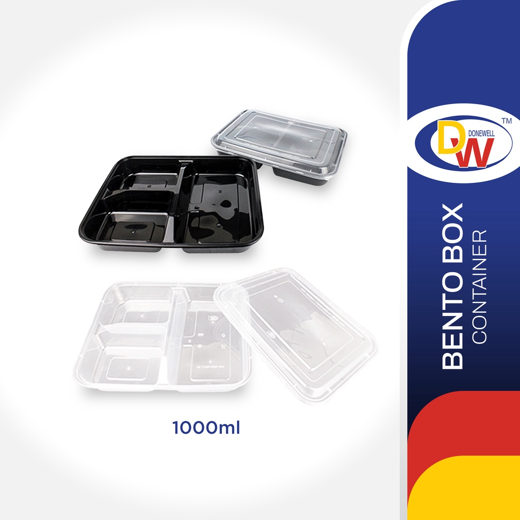 Donewell 3D, 4D, 5D Bento Box Food Container Box | Shopee Philippines