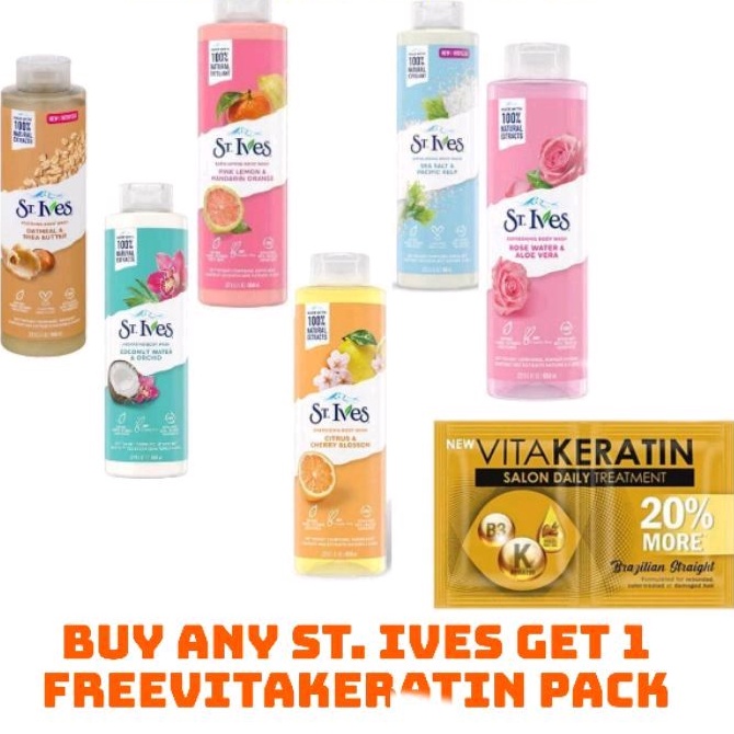 ST. IVES OATMEAL&SHEA BUTTER, VANILLA AND OAT MILK, MANDARIN ORANGE ...