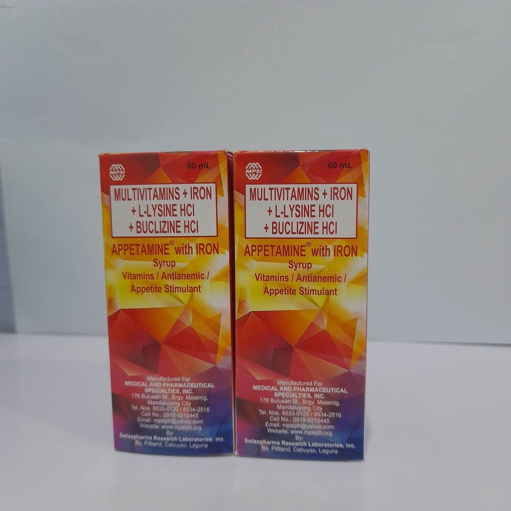 APPETAMINE WITH IRON SYRUP | Shopee Philippines