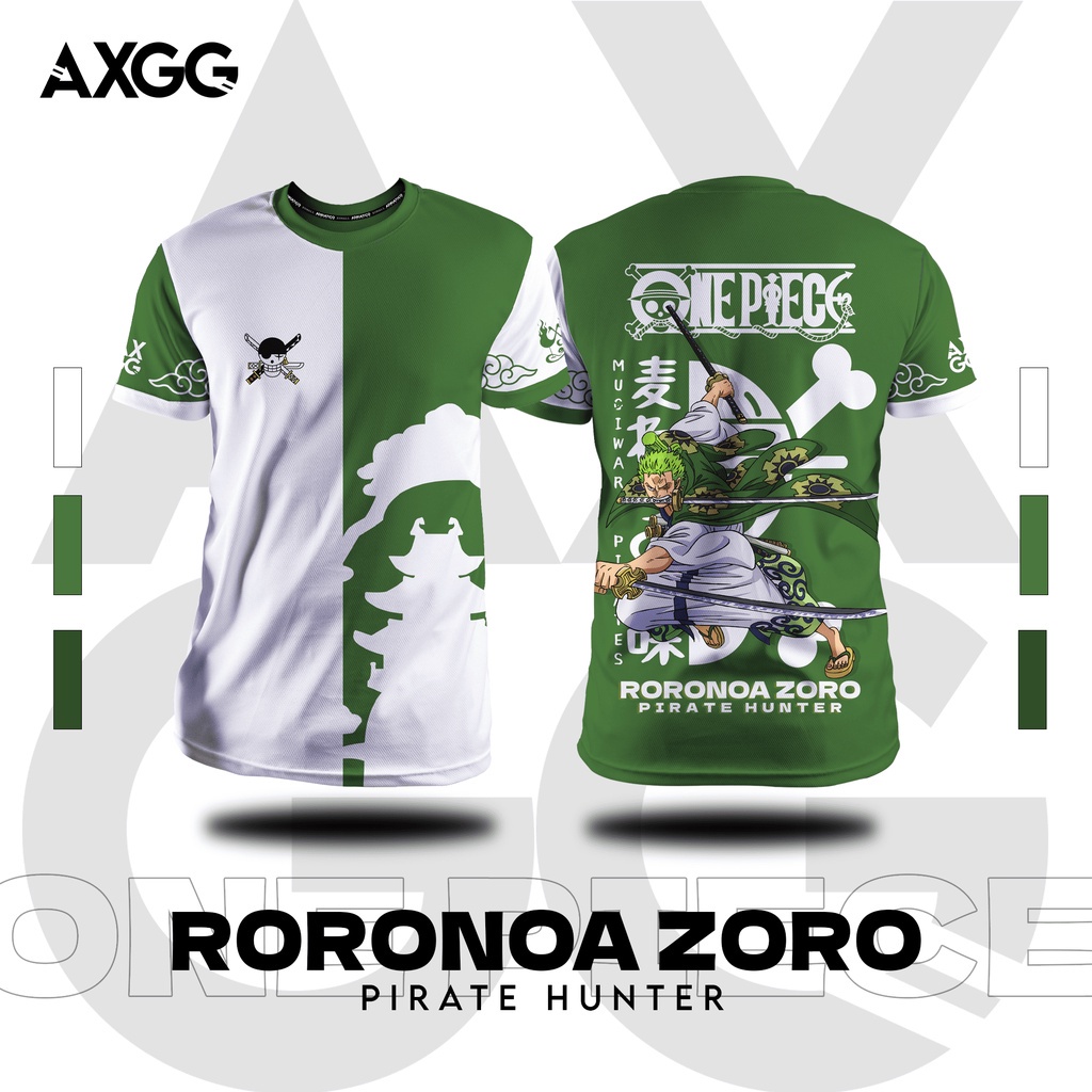 AXGG ' One Piece Strawhat - Roronoa Zoro ' Anime Shirt | Shopee Philippines
