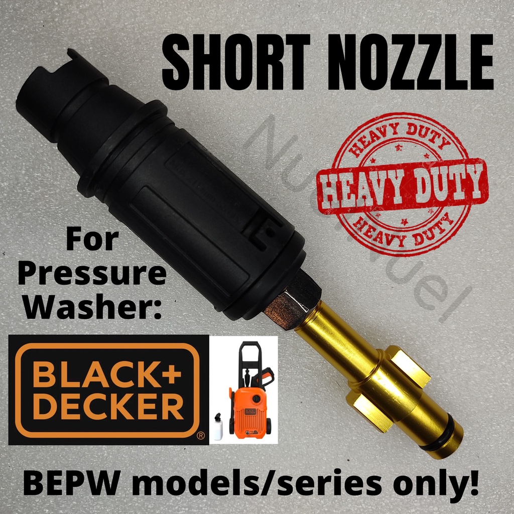 SHORT NOZZLE TIP FOR BLACK AND DECKER BEPW MODELS POWER PRESSURE WASHER ...