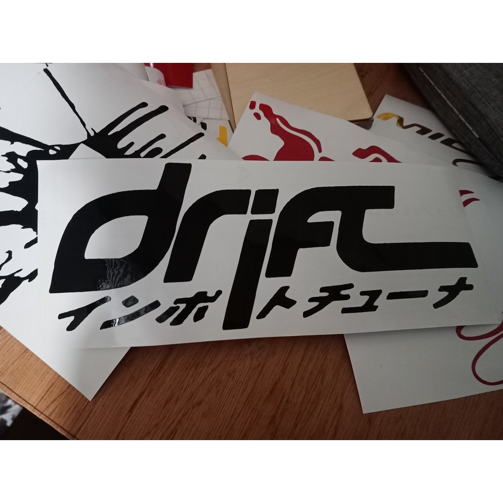 drift jdm sticker vinyl cut for motorcycle and car sticker | Shopee ...