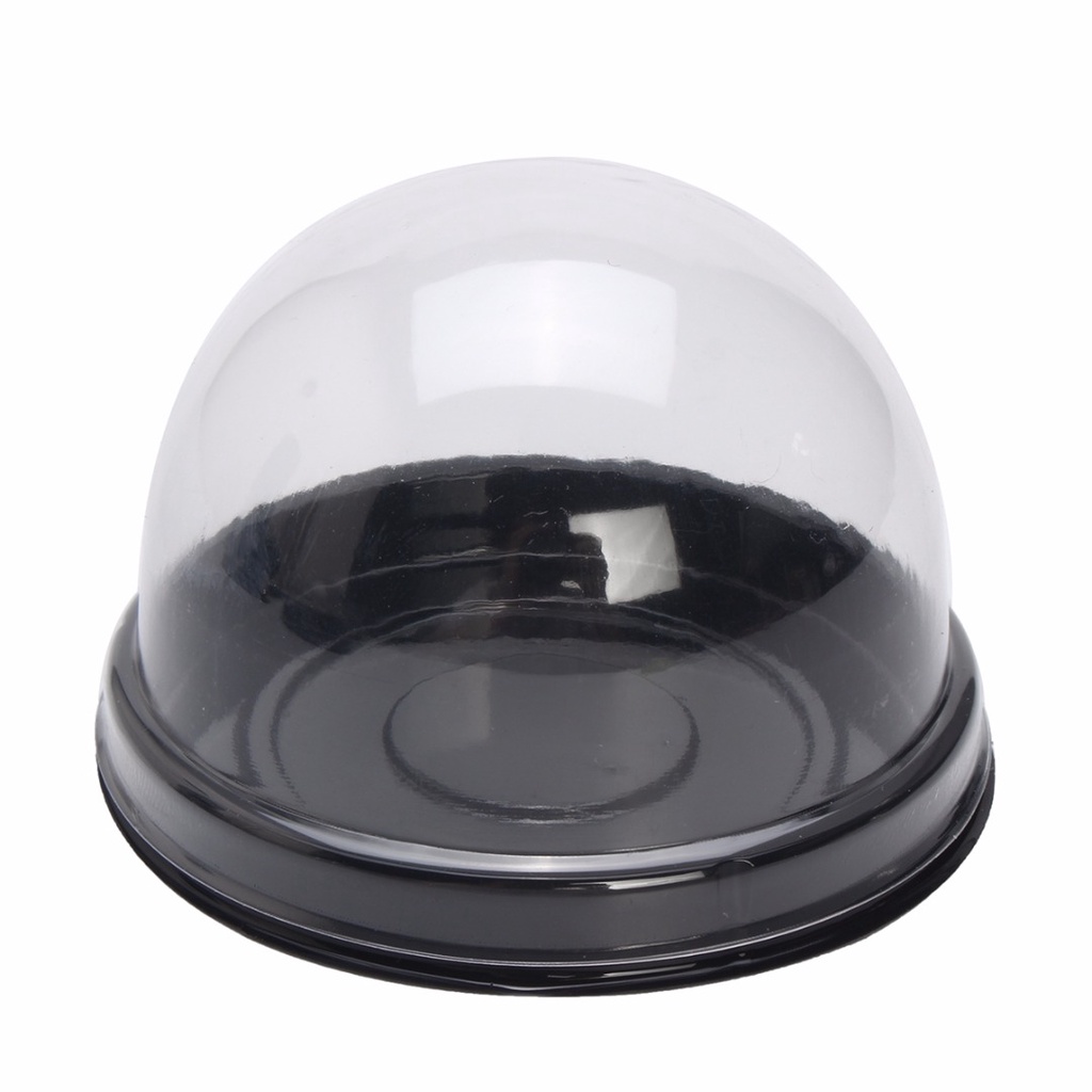 50 Set Clear Plastic Cake Box, Round Plastic Cupcake Holders Egg-Yolk ...