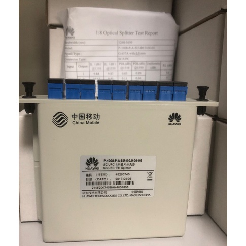 1*2 / 4 / 8 / 16 SC UPC / APC Optical Fiber Splitter Box Cable Insert ...