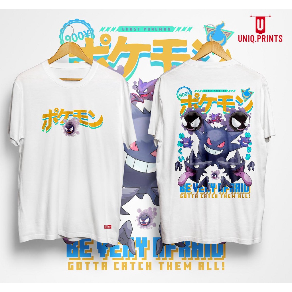 UNIQ.PRINTS POKEMON GHOST GRAPHIC COTTON TSHIRT FOR MEN AND WOMEN ...