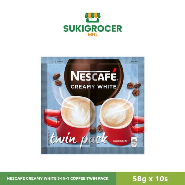 Nescafe Creamy White 3-in-1 Coffee Twin Pack 58G x 10s | Shopee Philippines