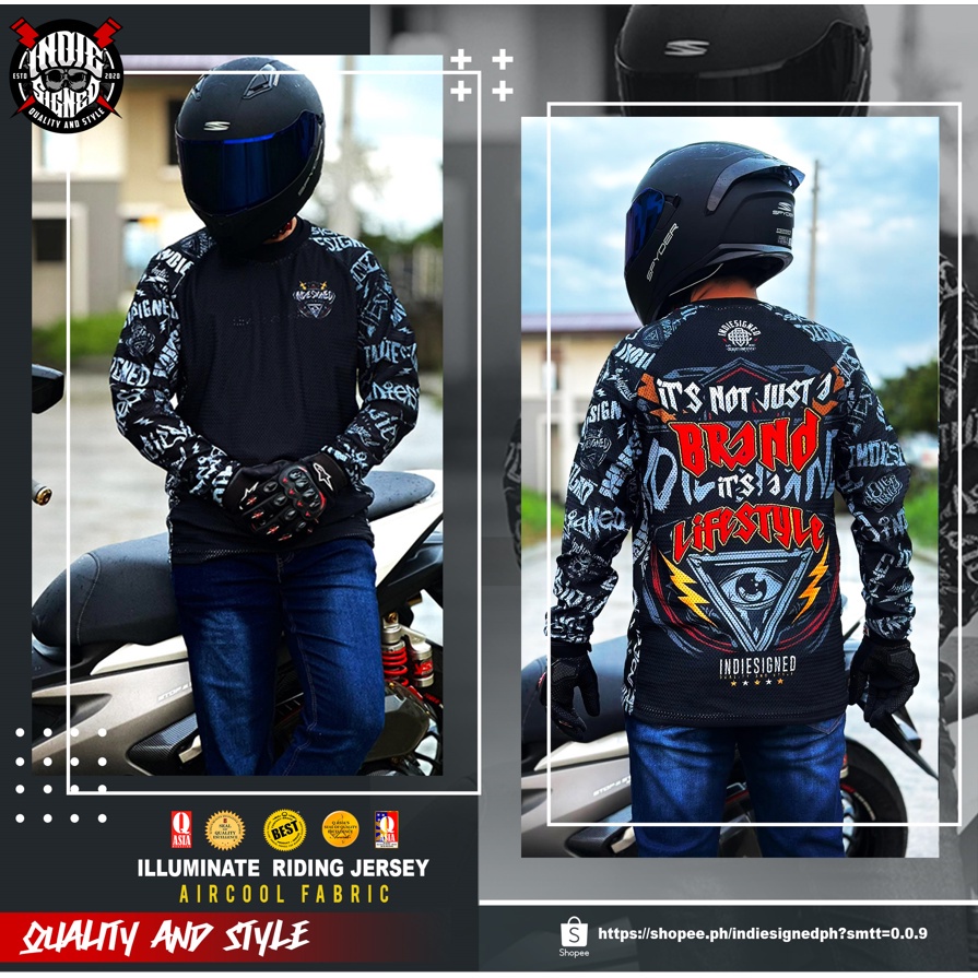 INDIESIGNED ILLUMINATE RIDING JERSEY (AIRCOOL) | Shopee Philippines