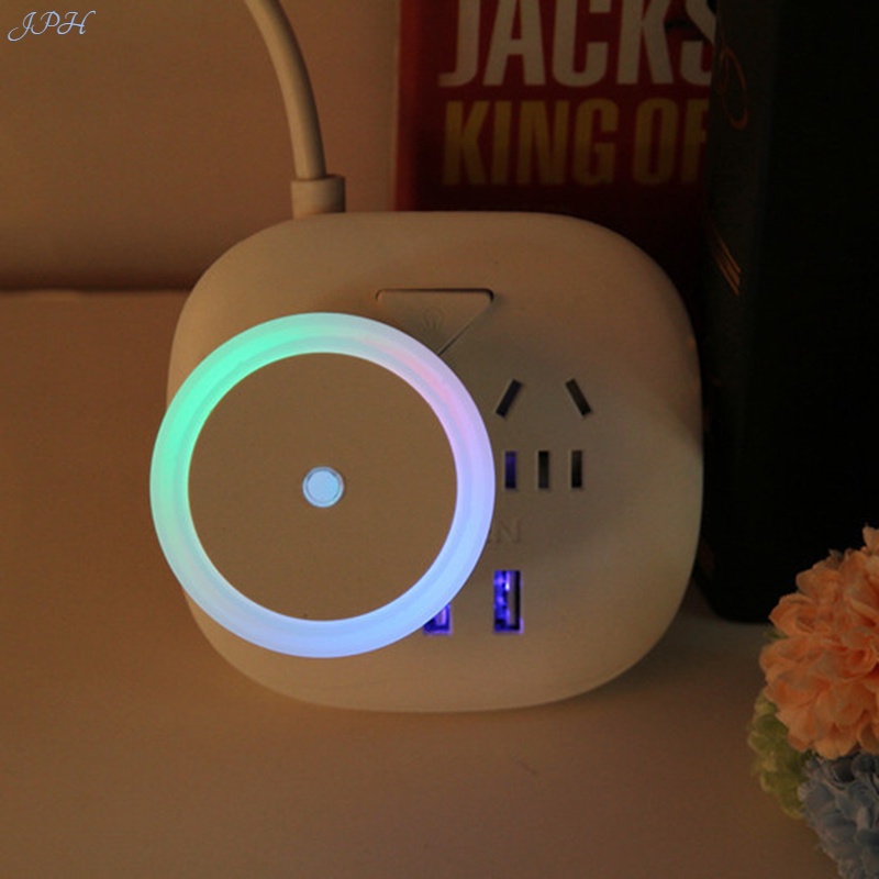 【JP4】Colorful halo plug-in night light without switch without light ...
