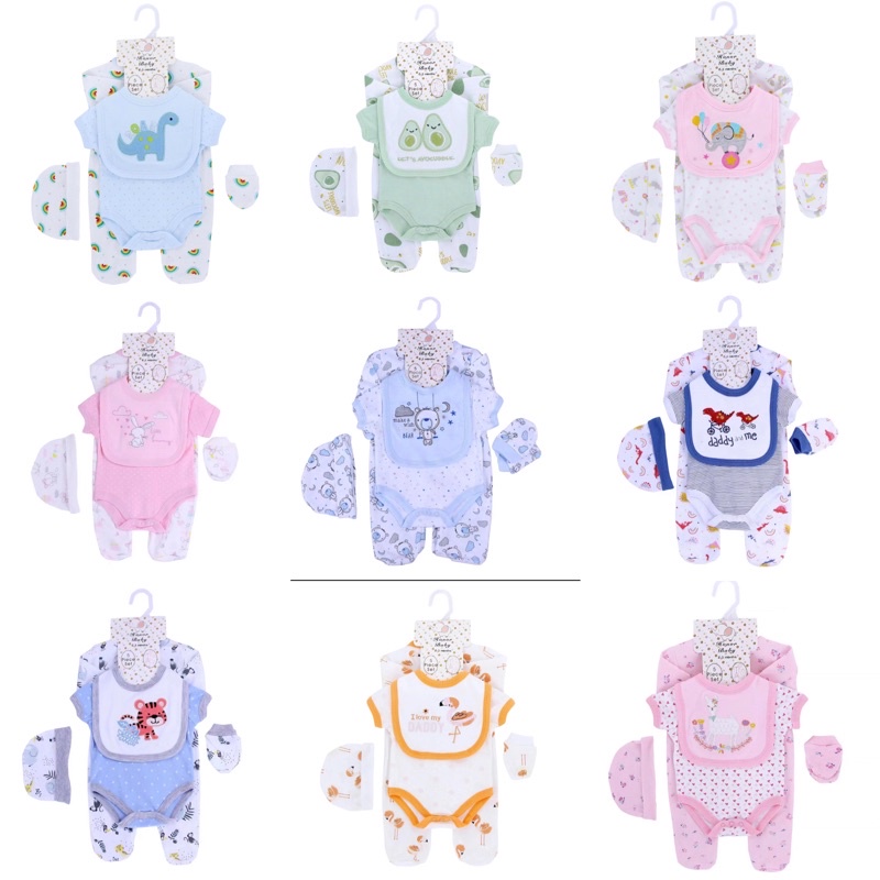 Infant set,5pcs gift set for baby,romper cotton set for baby,NEWBORN ...