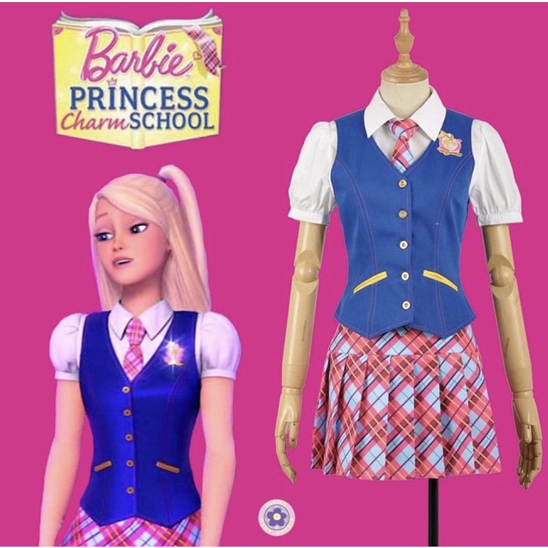 Barbie PRINCESS CHARM SCHOOL UNIFORM Cute Girl cosplay UNIFORM | Shopee ...