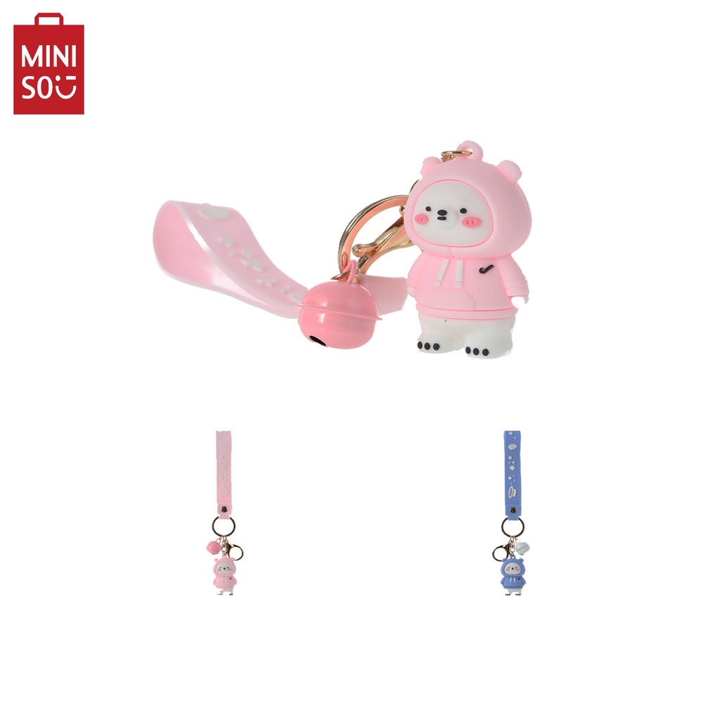 Miniso Cute Hoodie Bear Keychain | Shopee Philippines