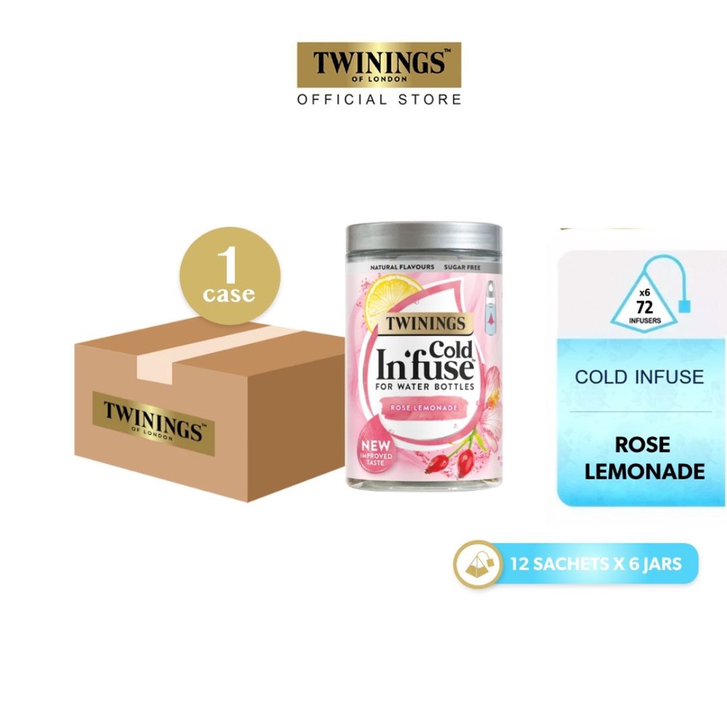 Twinings Cold Infuse Rose Lemonade 12s 1 CASE | Shopee Philippines
