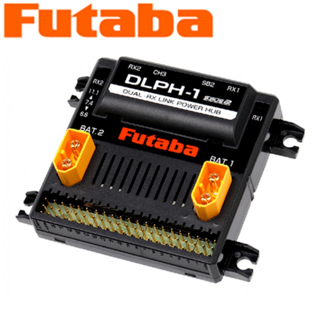 Futaba DLPH-1 Dual RX-Link Power Hub / 18-Channel Distribution Board ...