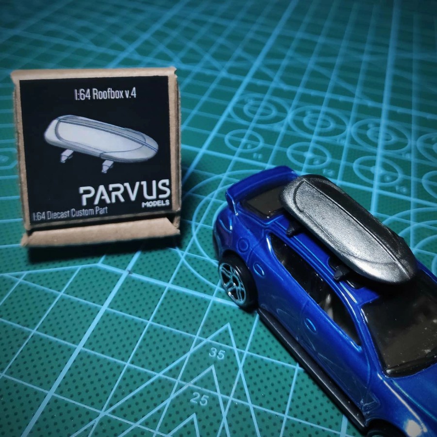 Parvus Models 1 64 Roof Box v4 For custom Hot Wheels Tomica MiniGT ...