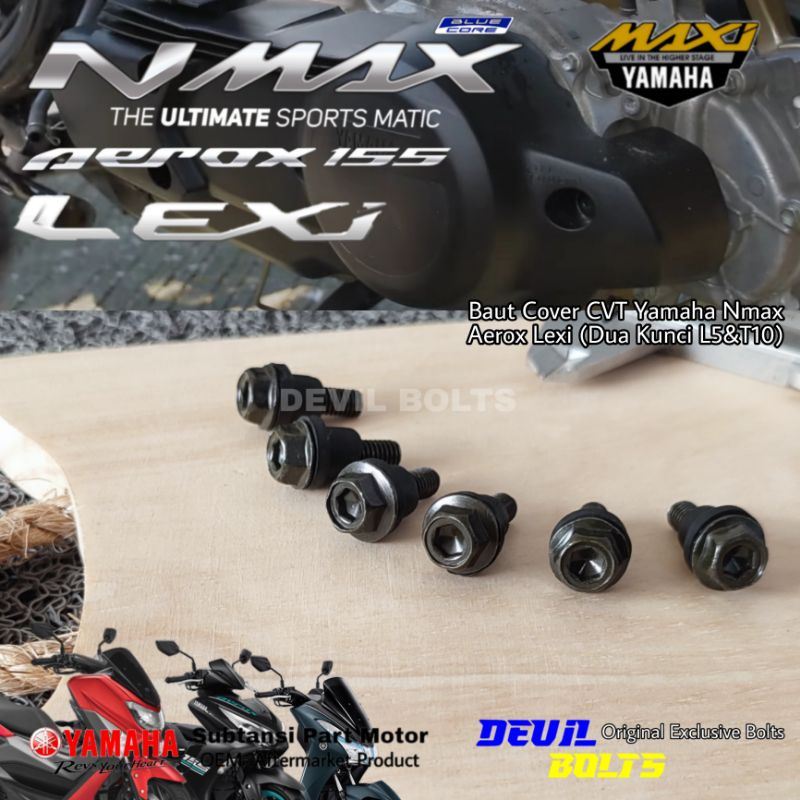 Yamaha Nmax Fashion Two Key CVT Cover Bolt | Shopee Philippines
