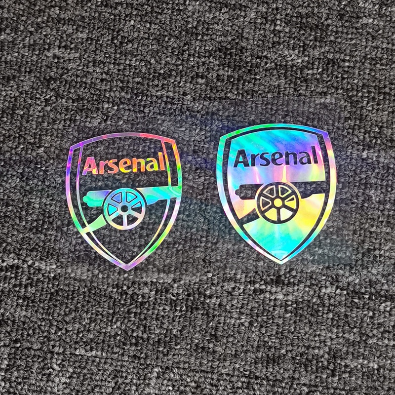 Car Stickers Arsenal Football Laser Reflective Decoration For Fuel Tank ...