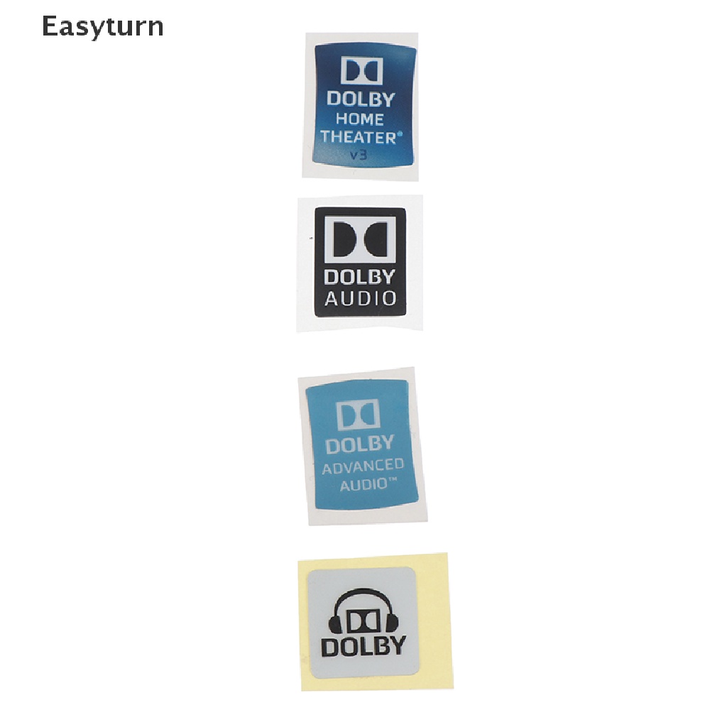 Easyturn Dolby Surround Sound Labels Laptop Stickers Desktop Decor DIY ...