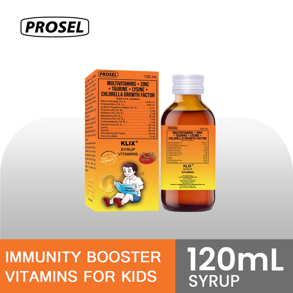 Prosel Klix Syrup 120ml | Shopee Philippines