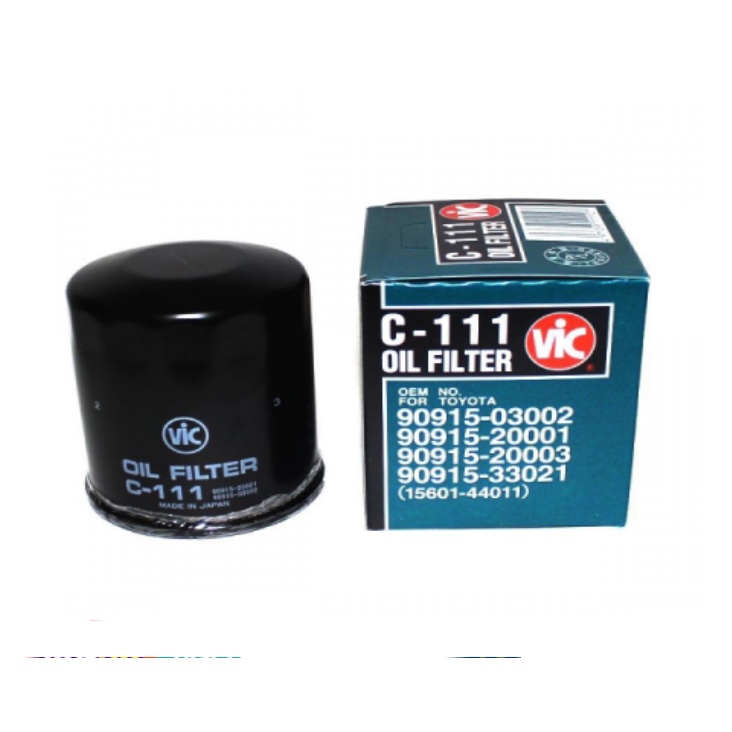 VIC C-111 Oil Filter (Toyota Fortuner, Innova, Hilux, HiAce) | Shopee ...