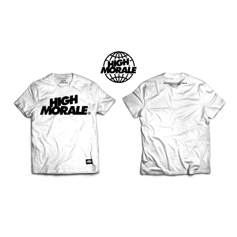 HIGH MORALE ® - LOGO Shirt (White) | Shopee Philippines