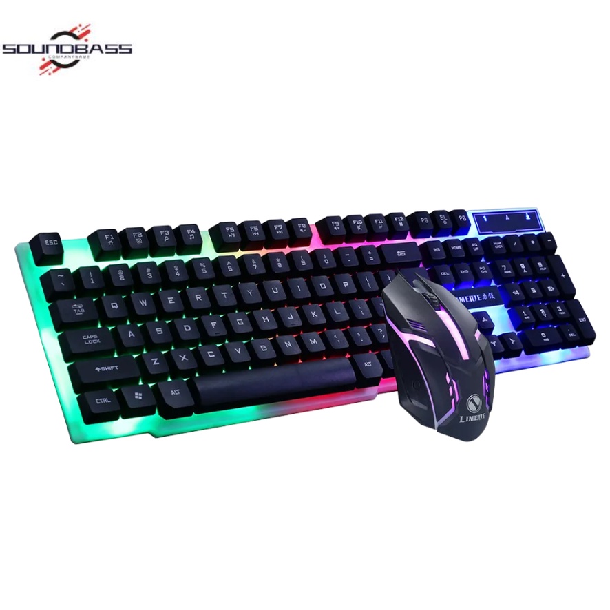 Colorful Led Illuminated Backlight Ergonomic Gaming Keyboard USB Wired ...