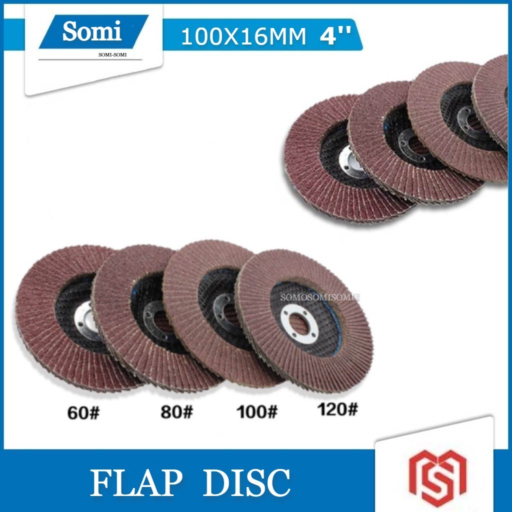 (PER BOX /10PCS) Original Flap Disc For Metal Wood Paint 4 " ( #36 -120 ...
