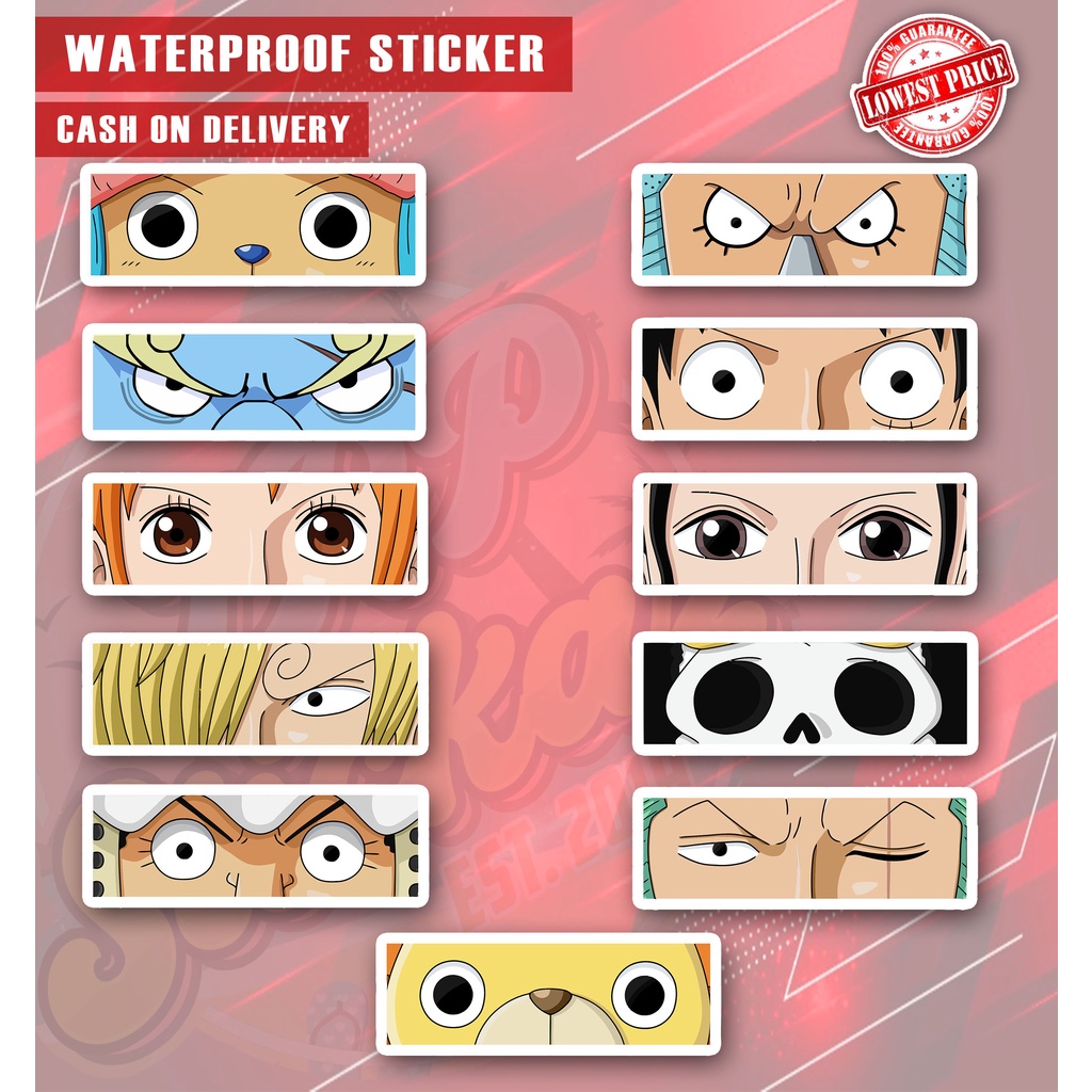Eyes Slap One piece Character Waterproof Sticker | Shopee Philippines