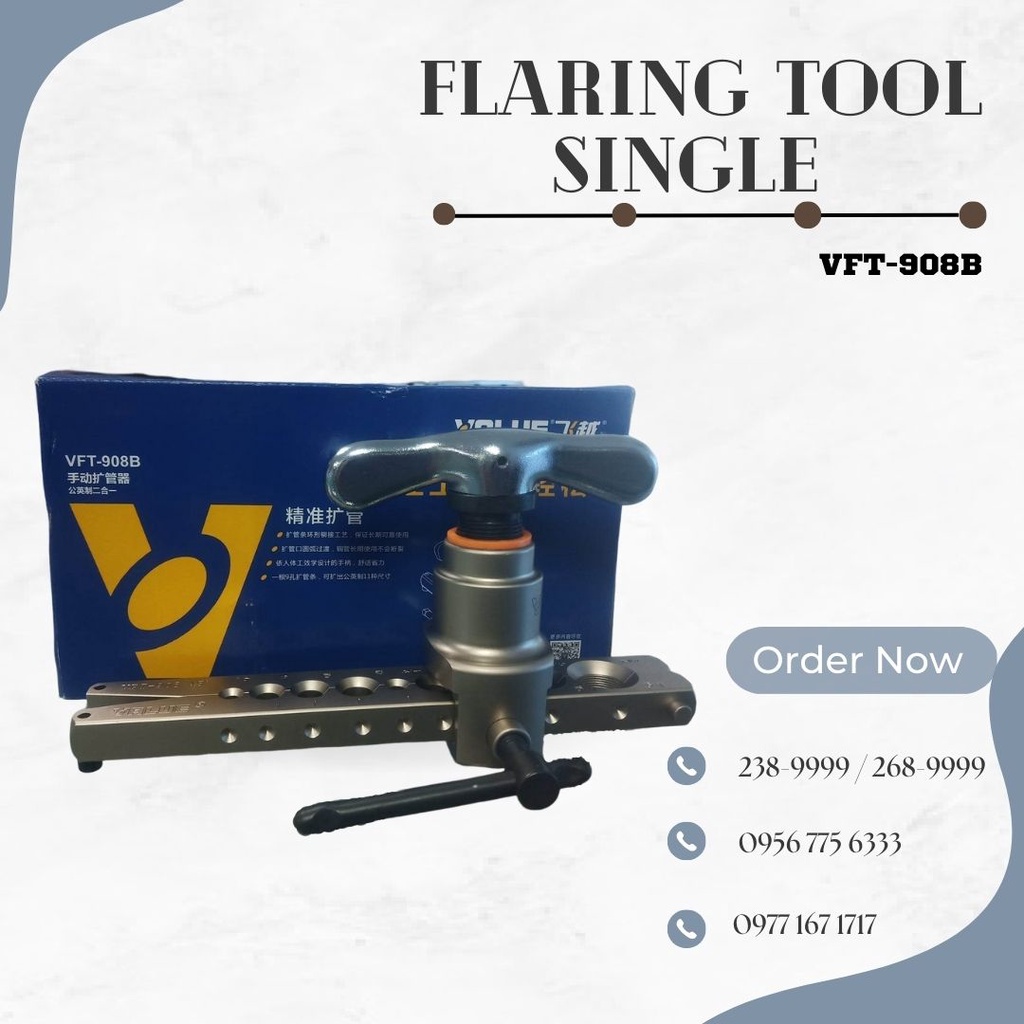 Flaring Tool Value VFT-908B Heavy Duty Tool ( 6-9mm ) | Shopee Philippines