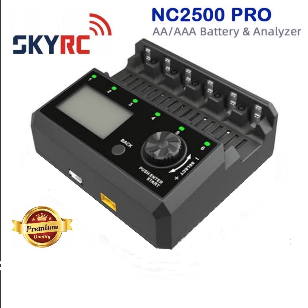 SKYRC NC2500 Pro NiMH NiCd LCD Smart Battery Charger for AA AAA ...