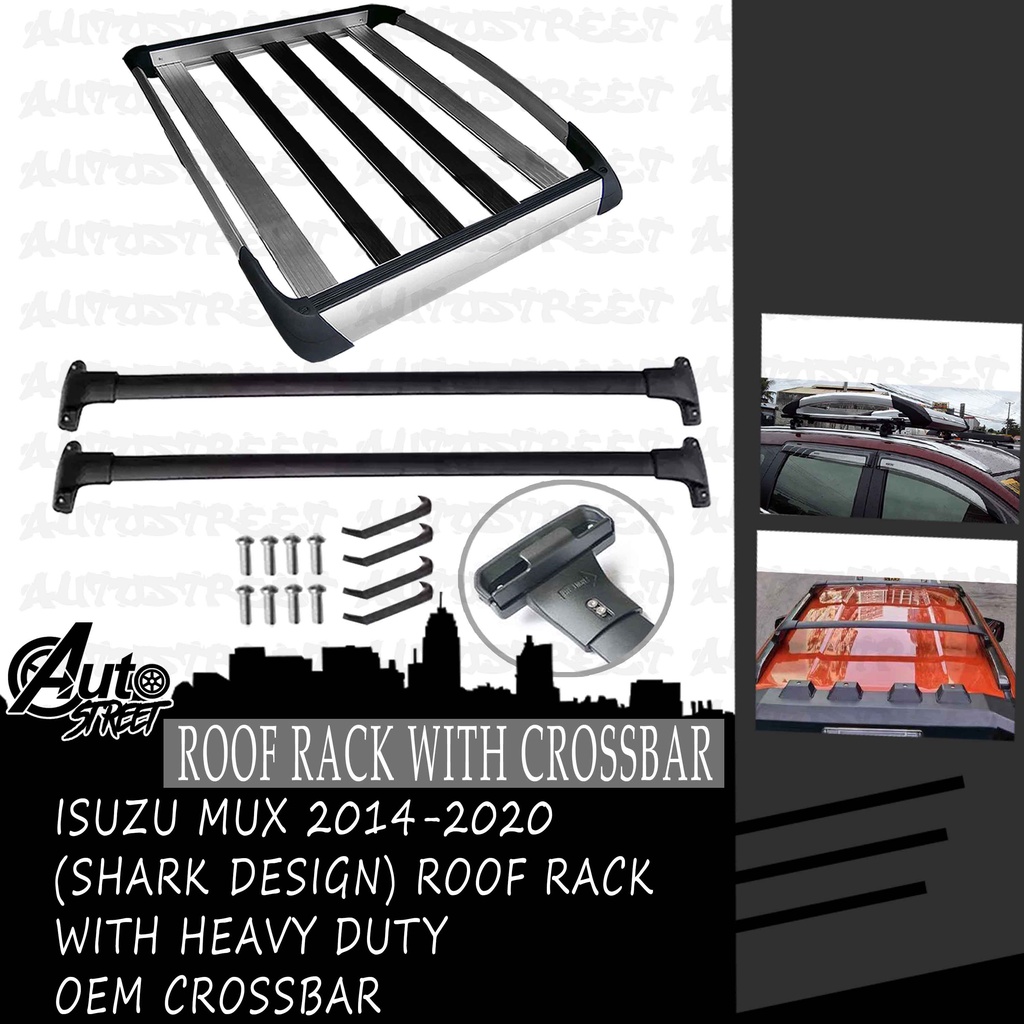 Isuzu Mu-x 2014-2020 38x38 Carryboy/Shark Design Roof Rack(Silver and ...