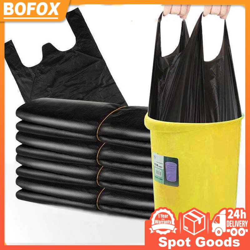 [Ready stock] 50 pcs Disposable Garbage Bag Black Thick Vest Style ...