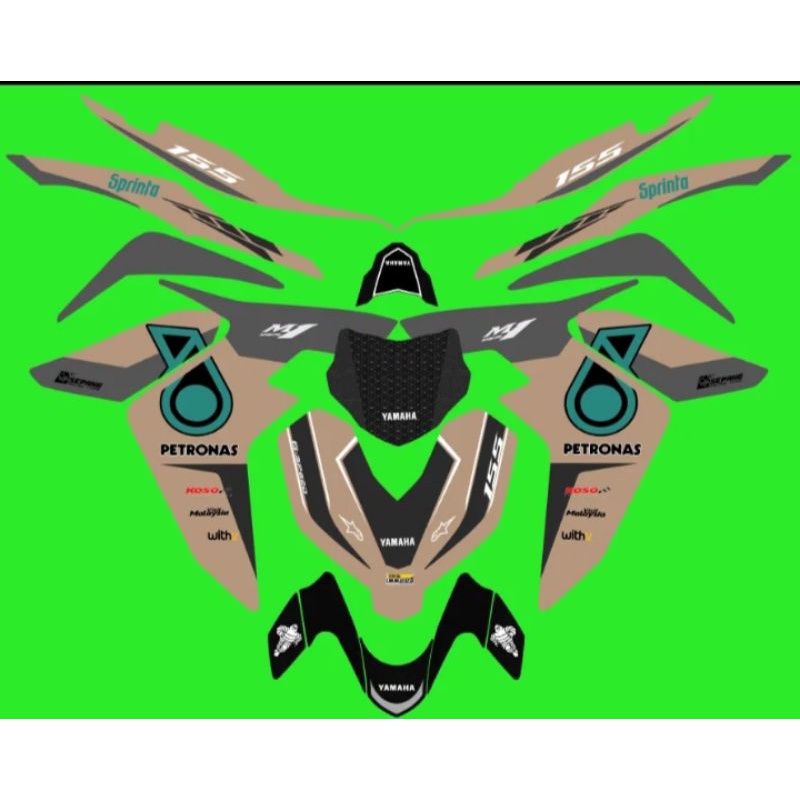 Sniper 155 YAMAHA Decals Laminated Anti fading high grade adhesive ...