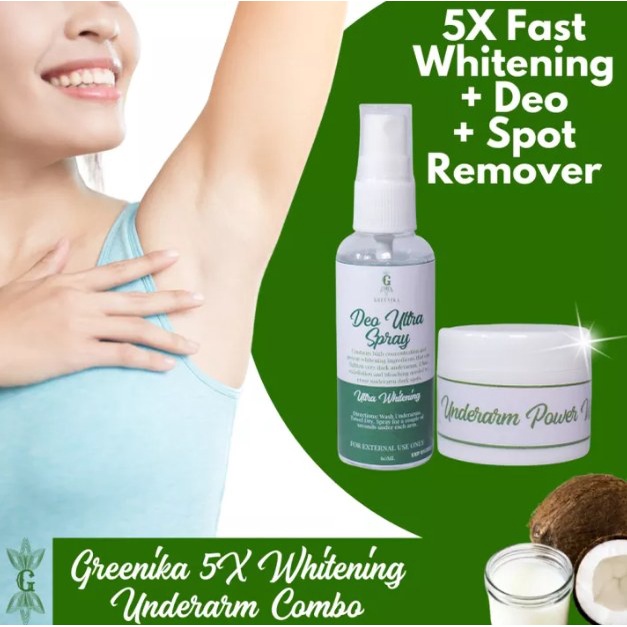 Greenika UNDERARM WHITENING COMBO Deo Ultra Underarm Spray with ...