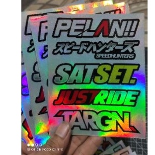 Sticker pack racing hologram Motorcycle Sticker | Shopee Philippines