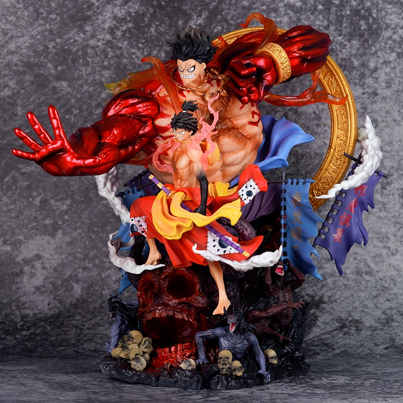Limited Edition Fudo Mingwang Luffy One Piece GK Wano Country Flow ...