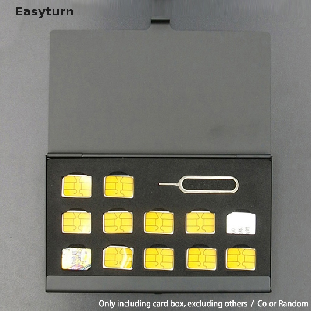 [EAS]12-Slots-NANO+1-Slot-Card-Pin Aluminum Portable SIM Micro Pin SIM ...
