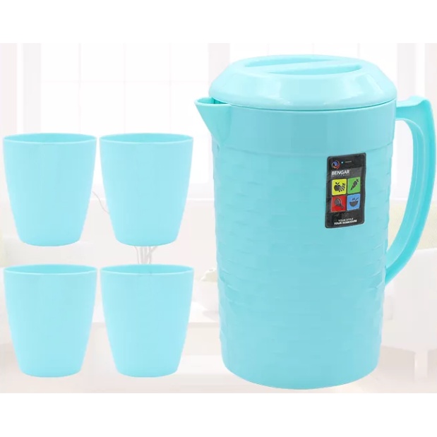 New Classic Pitcher RATTAN DESIGN with CUPS SET fancy rattan design of ...