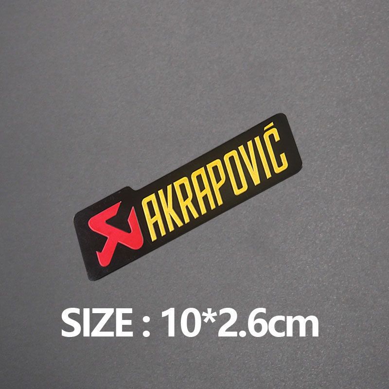Akrapovic Yoshimura Arrow Decal high temperature heat resistant metal ...