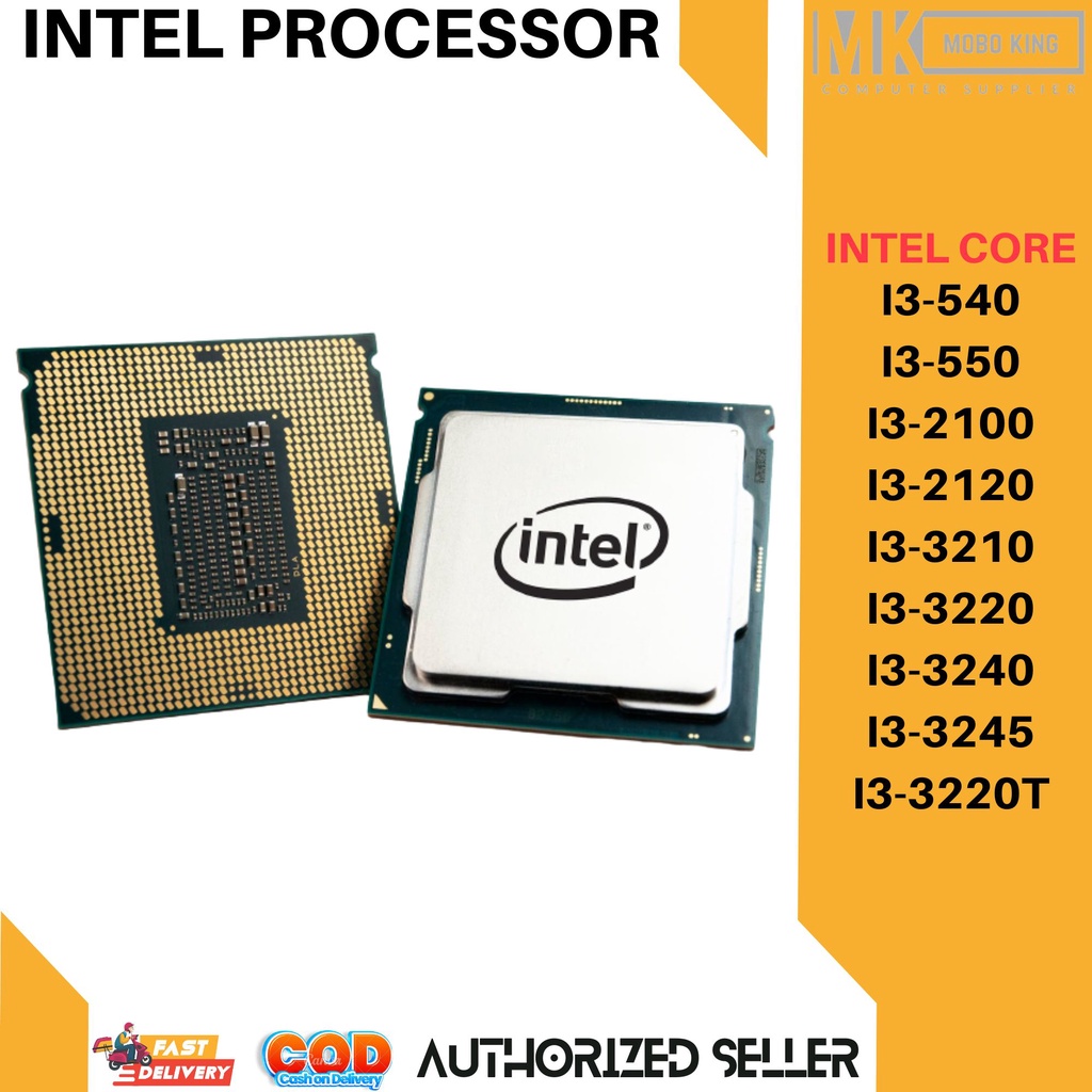 Intel Core i3 1st and 2nd and 3rd Gen Processor 2100 2120 3220 3240 ...