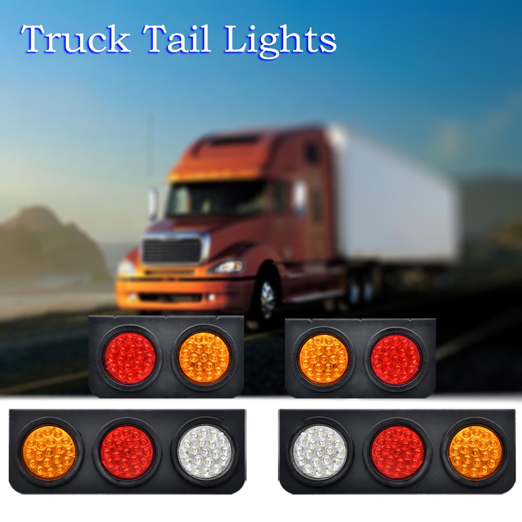 1Pair 24v 2slot 3slot truck tail light container van tail light ...