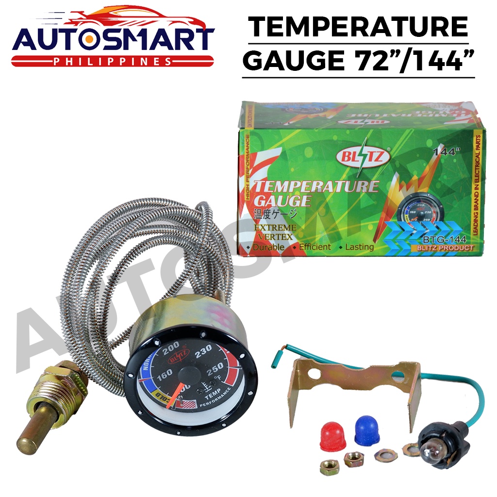Temperature Gauge 72"/144" (BLITZ Auto Gauge) | Shopee Philippines