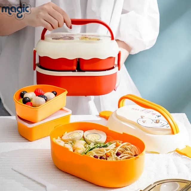 Lunch Box for Kids Lunch Box Set Food Storage Box Student Picnic Bento ...