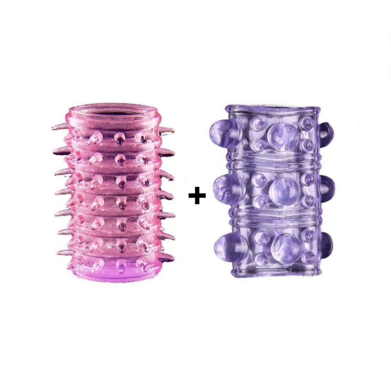 2 random bolitas spiky rambutan silicon ring discreet and secret ...