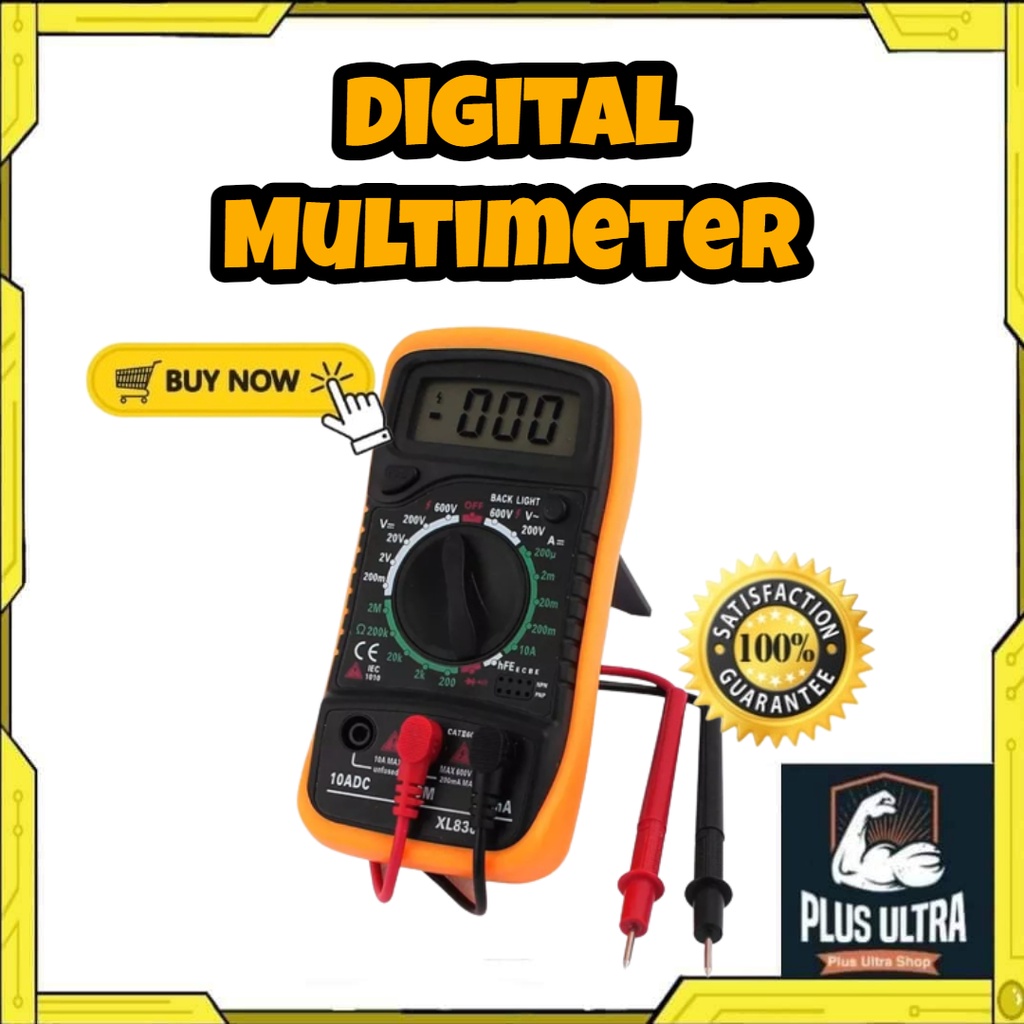 Pocket Digital Multimeter 2000 Counts Voltage Tester Home Measuring ...