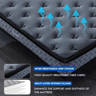 Dreame 10.5inch Memory Foam matress Spring Mattress 5 Star Hotel Deluxe ...